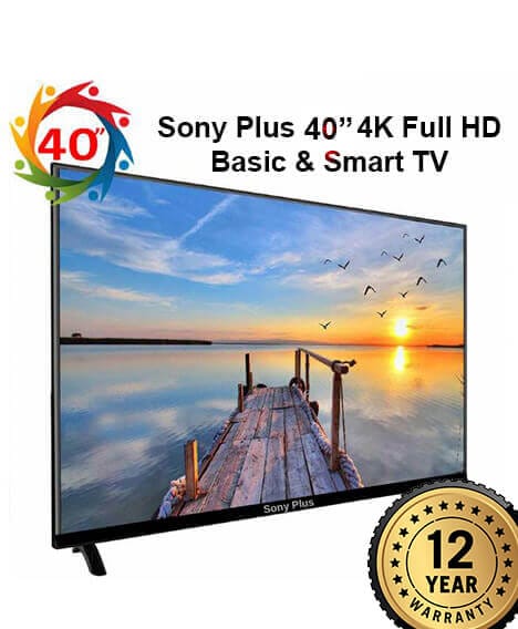 Sony Plus 40" 4K / 3D Video Supported Full HD Smart TV & Basic TV ...