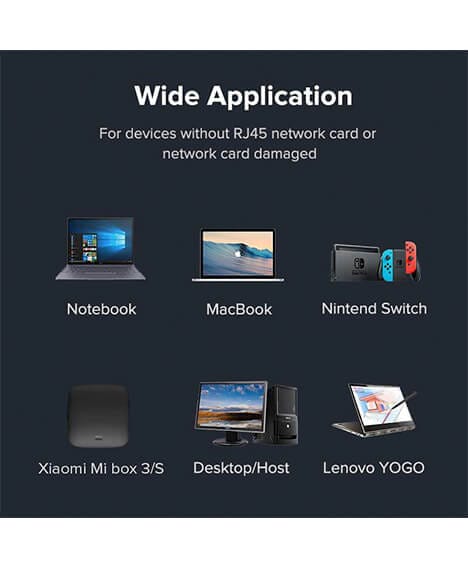 UGREEN CM209 Network Adapter Gray Aluminum USB 3.0 to 10/100/1000 Mbps ...