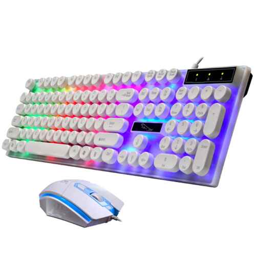 MyGreen G21B Gaming Keyboard Mouse Fashion Office Dazzle Color Suit ...
