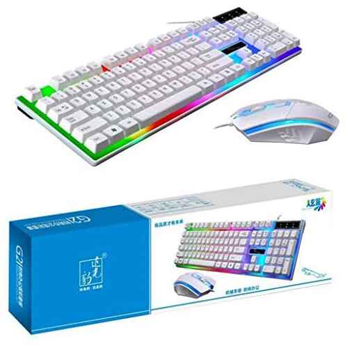 MyGreen G21B Gaming Keyboard Mouse Fashion Office Dazzle Color Suit ...
