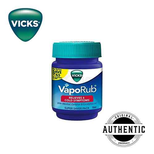 VICKS 50ml Vaporub Colds Relief For Breathing Difficulty Body Ache ...