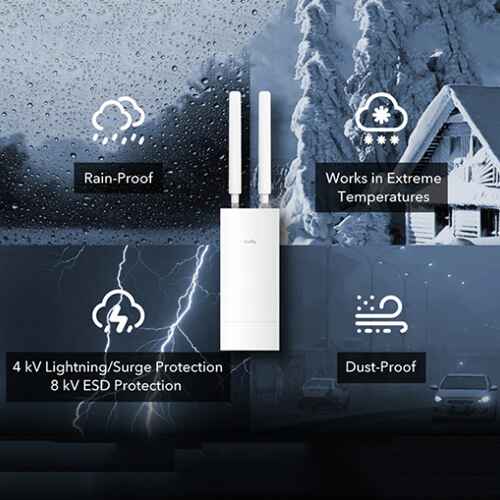 Cudy LT400 Outdoor Waterproof WiFi Router 2 Antenna 4G Cat4 N300 Wi-Fi ...