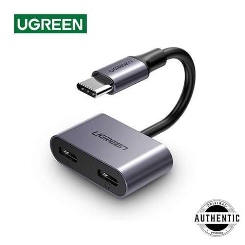 UGREEN CM232 2 In 1 USB-C to Dual USB-C Adapter Male Type-C to Dual ...