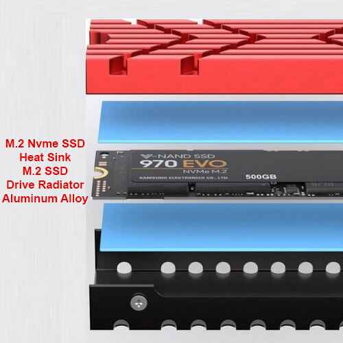 MyGreen M.2 Nvme SSD Heat Sink M.2 SSD Drive Radiator Aluminum Alloy ...